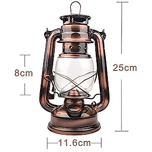 GAOZ Outdoor Lights Retro Style Portable Lighting Kerosene Lamp Metal Camping Light Outdoor Camping Lights Tent Lamp Household Emergency Lamp for Home,Garden,Yard,Decorations