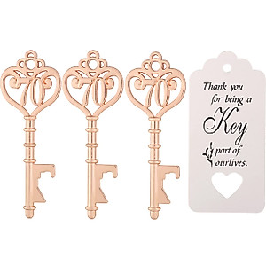 24 Pack 70th Key Bottle Opener for 70th Birthday Party Favors 70 Key Beer Bottle Opener Favors Anniversaries Souvenirs Gifts Decoration (24, 70)