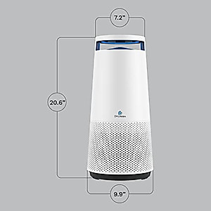 DH Lifelabs | Sciaire Mini + HEPA Air Purifier | Ions Actively Clean & Deodorize Air | Eliminates 99.9% of Bacteria & Viruses | H13 HEPA Purifier Filter for Allergies Pets | Bedroom Home | Grey