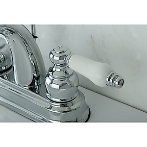 Kingston Brass KB5611PL Restoration 4-Inch Centerset Lavatory Faucet, Polished Chrome