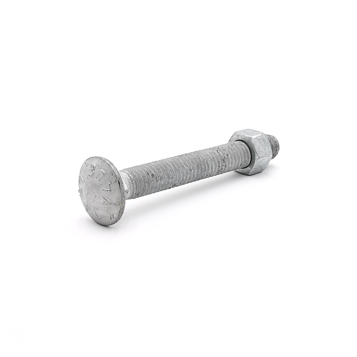 3/8"-16 x 1-3/4" Hot Dipped Galvanized Carriage Bolt w/Nuts, Grade A, Full Thread, Quantity 50 - by Fastener Depot, LLC