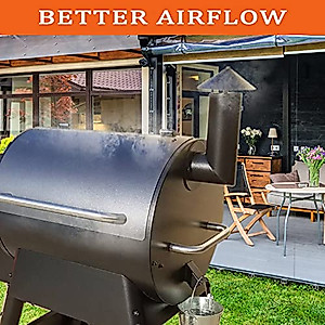 Grill Smoke Stack, Replacement for Pit Boss/ Traeger/ Camp Chef and Other Pellet Grills Smokestack Chimney