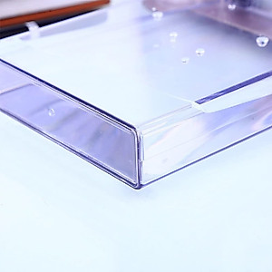 BURICL Creative A5 420ml Rectangle Water Bottle Outdoor Portable Flat Plastic Drinking Bottle Summer Cool Drinkware (purple)