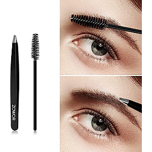 Zowor Eyelash Curler with 5PCS Silicone Refill Pad Fit All Eye Shape Curved Eyelash Curler,Natural and Long Lasting Lash Curler for Women Make Up Gift(Light Pink)