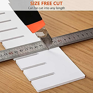 KnnRiim 8Pcs Drawer Dividers,12.6" x 2.76",Drawer Separators,Kitchen Adjustable Drawer Organizers,Extremely Thick,Large Adjustable Drawer Organizer for Underwear,DIY Storage Organizer Separator, Socks, Makeup, Kitchen Cutlery, Bedroom, Dresser ,Desk ,Offi