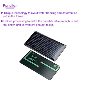 DMiotech 5 Pack 4.5V 60mA 77.5mm x 40mm Mini Solar Panel Cell for DIY Electric Power Project