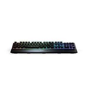 SteelSeries Apex 3 RGB Gaming Keyboard – 10-Zone RGB Illumination – IP32 Water Resistant – Premium Magnetic Wrist Rest (Whisper Quiet Gaming Switch) - SP (Spanish)