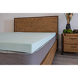 Dreamfoam Bedding 2" Gel Infused Slow Response Memory Foam Topper, Made in Arizona, Queen