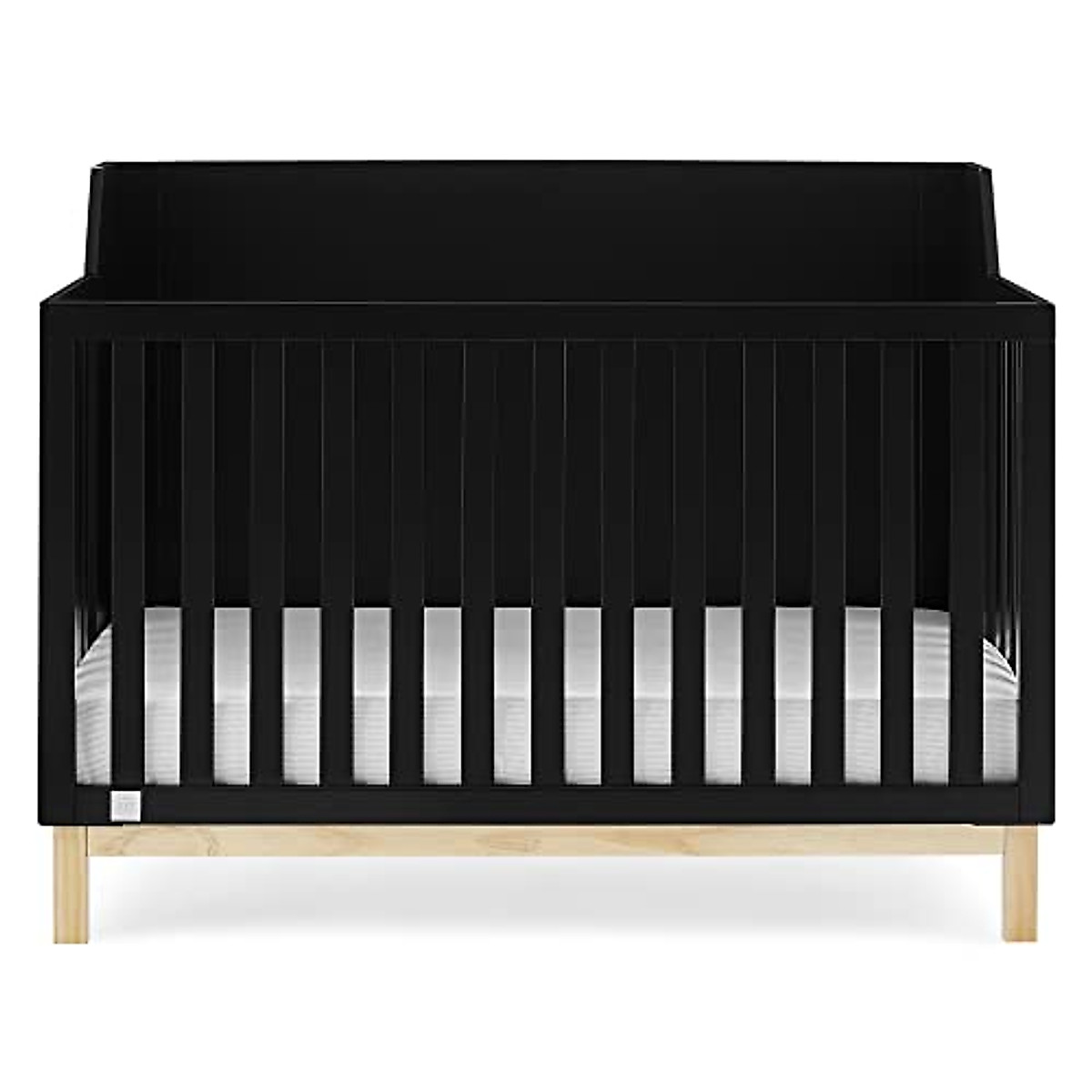 GAP babyGap Oxford 6-in-1 Convertible Crib - Greenguard Gold Certified, Ebony/Natural
