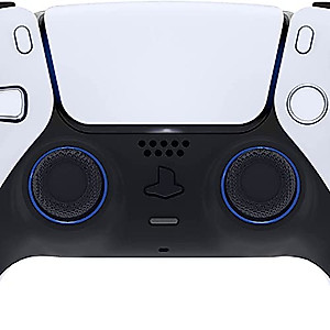 Yaner Glossy Replacement Accessories Accent Rings for DualSense 5 PS5 Controller - Controller NOT Included(Blue）