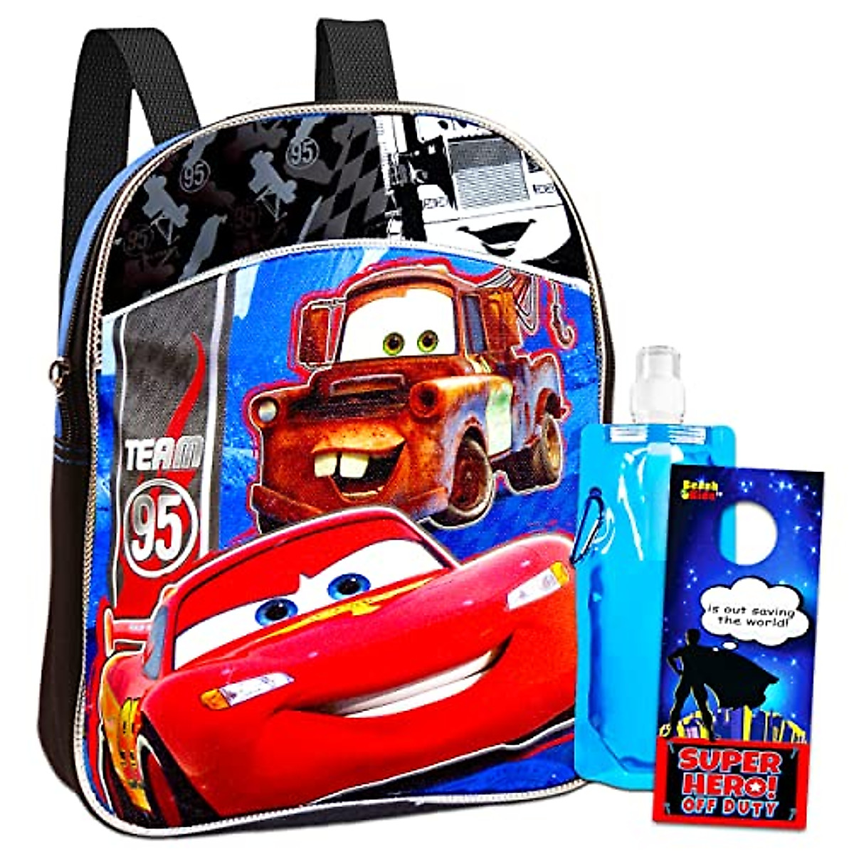 Disney Cars Mini Toddler Preschool Backpack (11) (Disney Pixar Cars School Supplies Bundle)