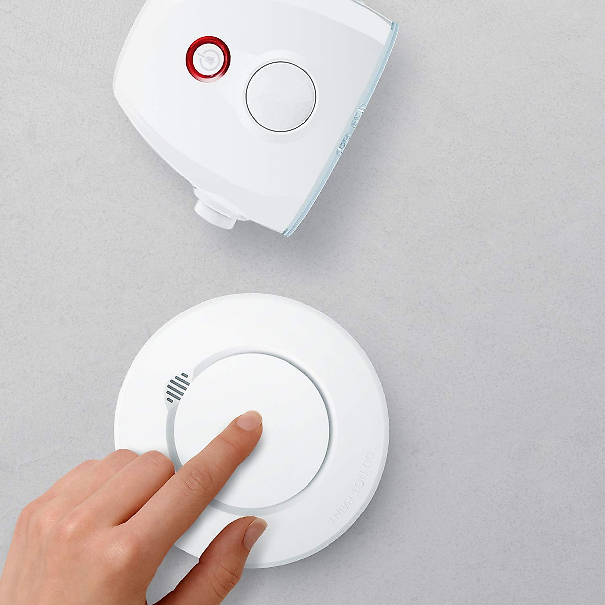 Bellman & Symfon Safe Fire Alerting Solution – Smoke Detector for Hard of Hearing - Wireless Smart Home Safety Alarm Includes Smoke Alarm Transmitter, Alarm Clock Receiver with Guiding Night Light