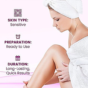 Veet Ready-To-Use Wax Strip Hair Remover Kit for Bikini Underarm and Face, 20 Count (Pack of 2)