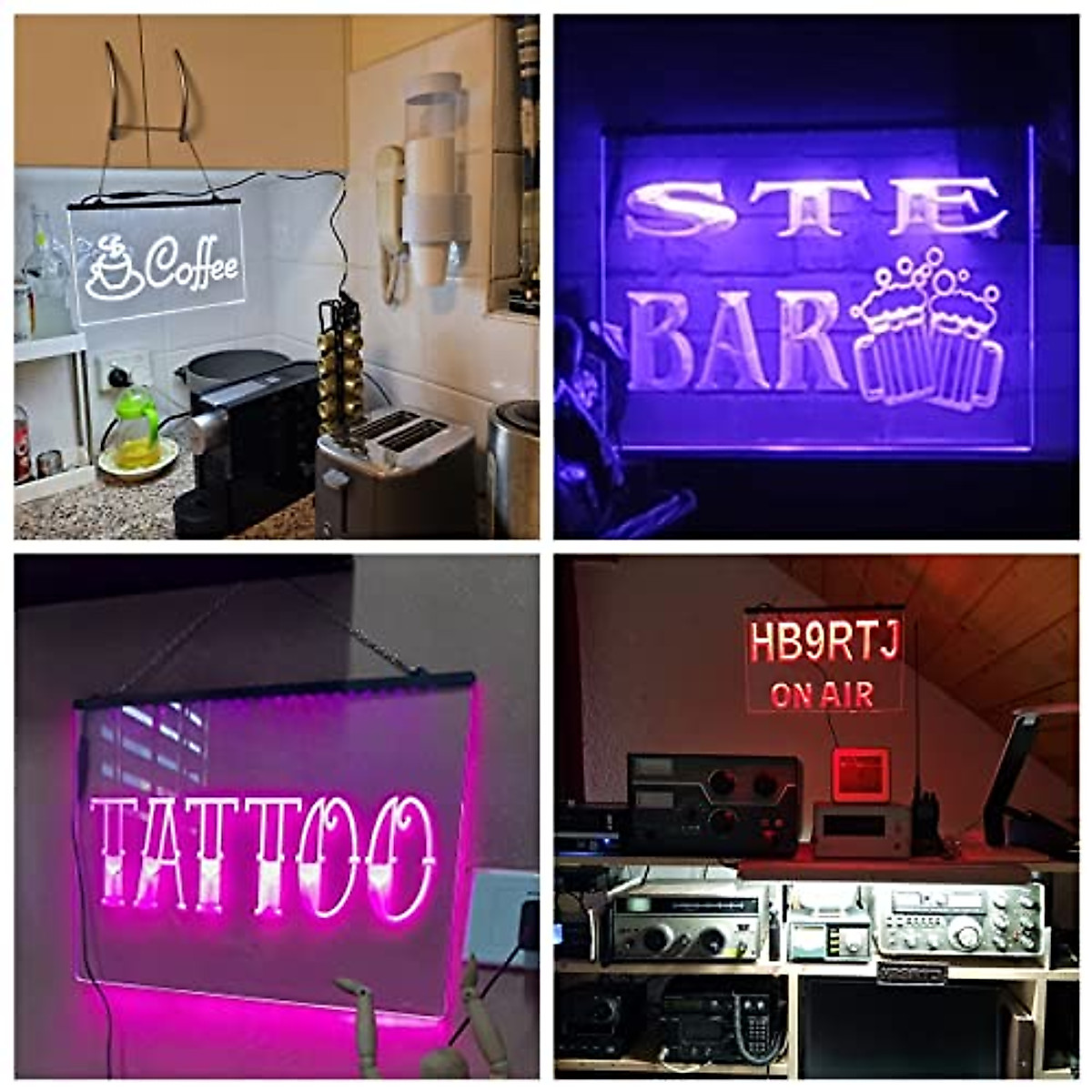 INGKE Barber Shop LED Neon Sign Open Scissor Neon Sign Barber Shop Open Light up Sign Hair Salon Neon Sign Light Welcome LED Neon Light Hair Room Decor Wall with Dimmable Switch,E,11.8"x7.9"