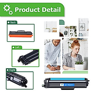 Aztech Compatible TN227 TN227C Toner: Cartridge Replacement for Brother TN227 TN227C TN-227C TN223C MFC-L3750CDW MFC-L3770CDW HL-L3290CDW HL-L3270CDW HL-L3230CDW MFC-L3710CW Printer (Cyan, 1-Pack)