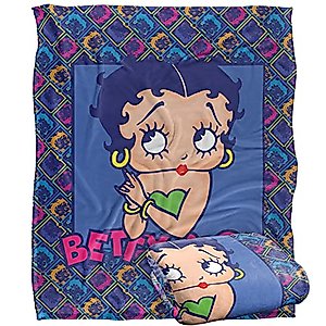Betty Boop Pop Betty Officially Licensed Silky Touch Super Soft Throw Blanket 50" x 60"