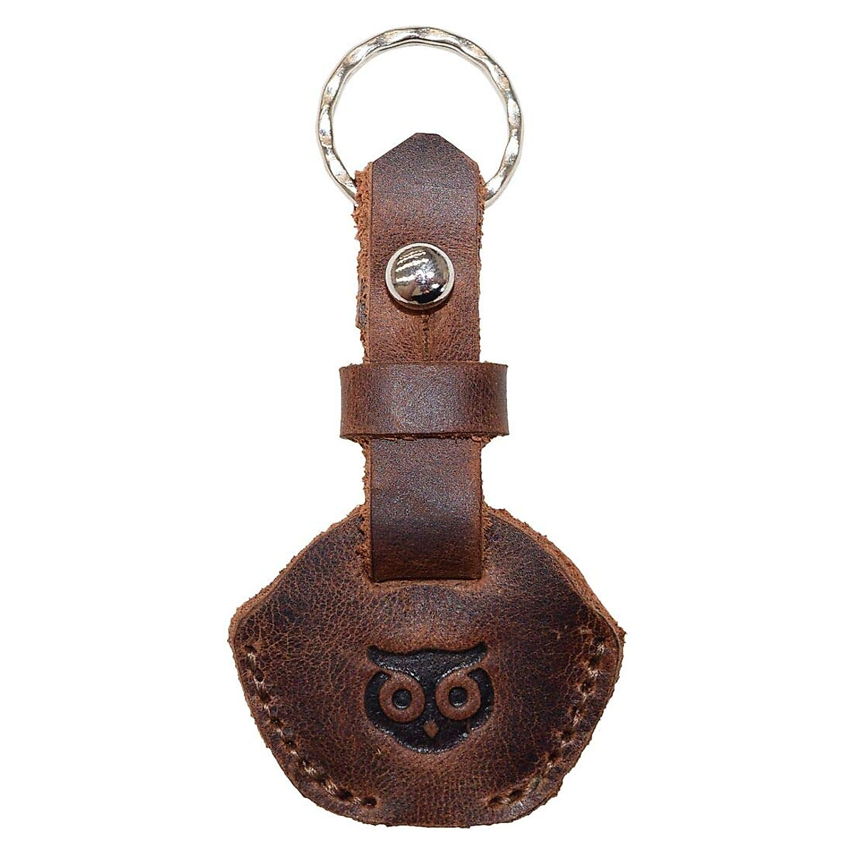 Hide & Drink, Leather Key Sleeve, Key Ring Holder, Vintage Cover, Stylish Accessories, Handmade Includes 101 Year Warranty (Bourbon Brown)