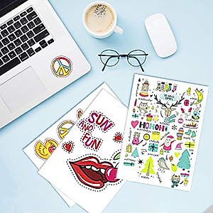 Printable Vinyl Sticker Paper for Inkjet Printer - 8.5 x 11 Inches 15 Sheets Translucent Premium Waterproof Sticker Paper - Dries Quickly and Holds Ink Beautifully