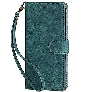 Case Compatible with Infinix Note 11 X663 X663B,Case with Card Slot.Wallet Design,RFID Protection.Standable Flip Case Green