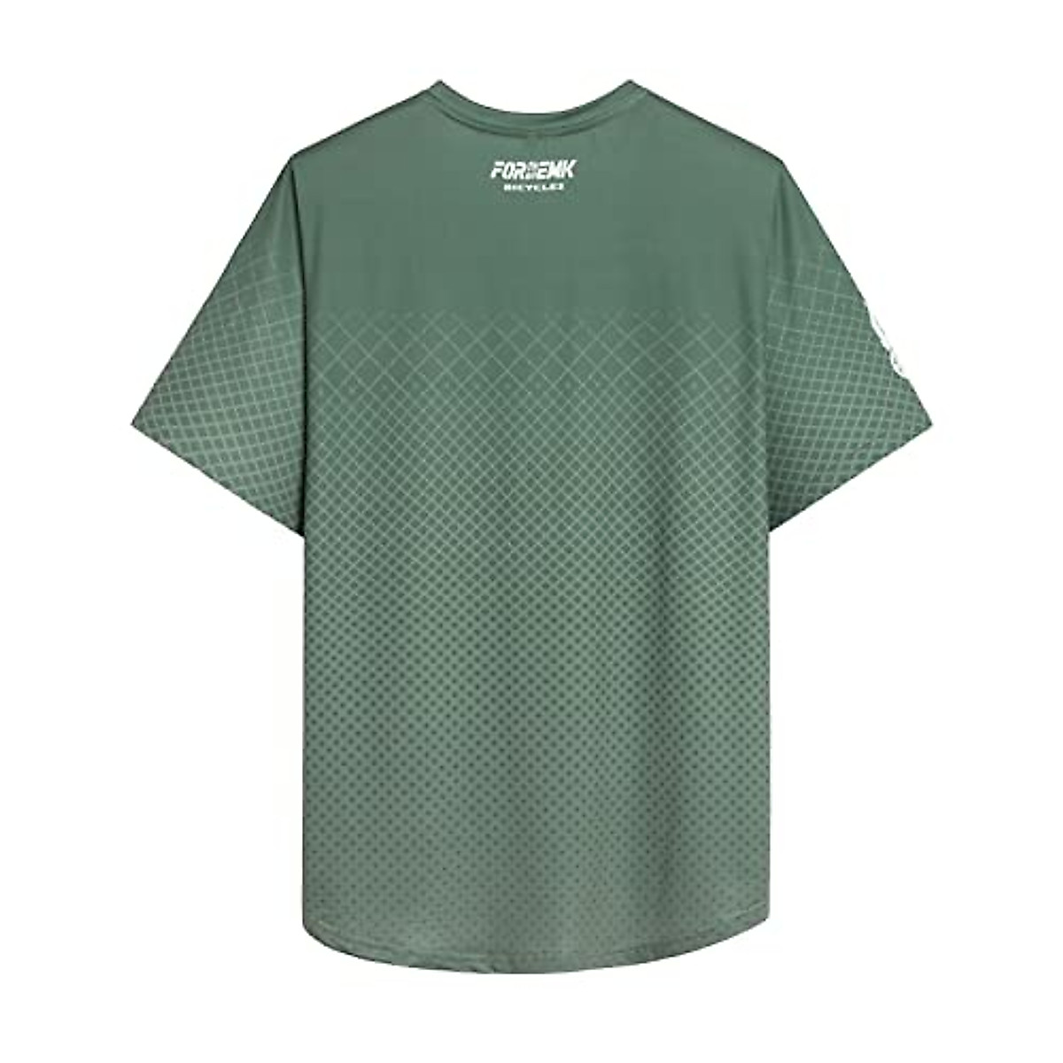 FORBEMK Men's Bike Shirts Short Sleeve Quick Dry&Moisture-Wicking Running Hiking Cycling Jerseys Bike Clothing Bicycle Shirt-Light Green-M