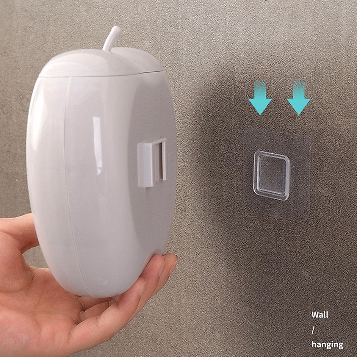 Plastic Wrap Storage Box with 200pcs Disposable Cling Film Cover, 2023 New Wall-Mounted Punch-Free Fresh Keeping Bag Storage Box, Extractable Food Wrap Shower Caps Organizer for Kitchen Bathroom (B-Green)