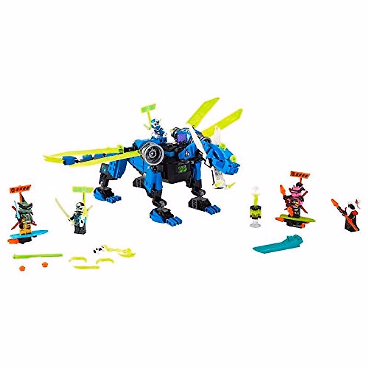 LEGO NINJAGO Jay’s Cyber Dragon 71711 Ninja Action Toy Building Kit (518 Pieces)