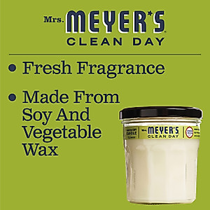 MRS. MEYER'S CLEAN DAY Soy Aromatherapy Candle, 35 Hour Burn Time, Made with Soy Wax and Essential Oils, Lemon Verbena, 7.2 oz