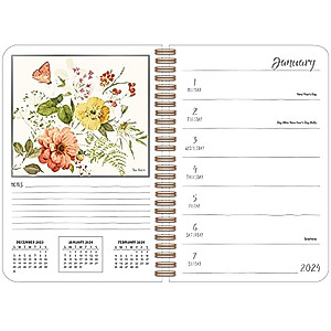 LANG Watercolor Seasons 2024 Spiral Engagement Planner (24991011110)