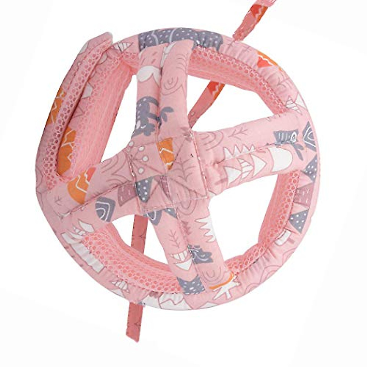 Baby Infant Toddler Helmet No Bumps Safety Head Cushion Bumper Bonnet, Adjustable Protective Cap Child Safety Headguard Hat for Running Walking Crawling (Pink Forest)