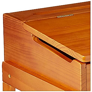 Lipper International Child's Slanted Top Desk & Chair, Pecan Finish