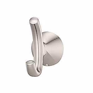 Pfister Willa Towel Hook, Bathroom Towel Hook, Wall-Mounted, Screw-In, Brushed Nickel Finish, BRHWLL0K