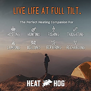 Heat Hog 9,000 BTU Indoor/Outdoor Portable Propane Heater for Garage, Camping, Hunting, Outdooor Sports, Fishing, Boating or RVs