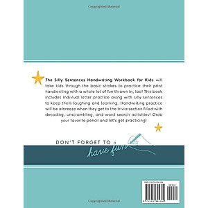 Handwriting Practice Book for Kids (Silly Sentences): Penmanship and Writing Workbook for Kindergarten, 1st, 2nd, 3rd and 4th Grade: Learn and Laugh by Tracing Letters, Sight Words and Funny Phrases