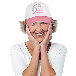 MEANT2TOBE 65th Birthday Gifts for Women, 65th Birthday Decorations for Women, 65th Birthday Baseball Cap,65 birthday Sash, 65th Birthday, 65th Birthday Party Supplies Gifts and Decorations