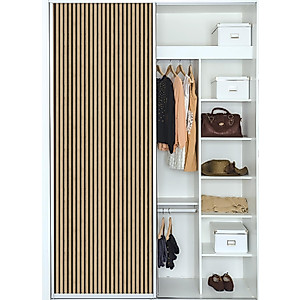 Oak Slat Wood Peel and Stick Wallpaper