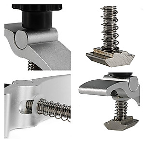 Genmitsu 2PCS T-Track Mini Hold Down Clamp Kit, CNC Router Clamp for Woodworking and Metalworking, Compatible with 3018 CNC Router Machines, 3018-PRO/ 3018-PROVer/ MX3, 2.57’’Lx 0.79’’Wx 1.97’’H