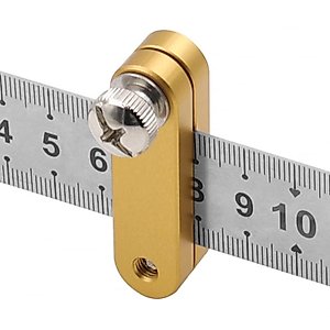 CLAHJQX Woodworking Scribing Steel Ruler Positioning Block Aluminum Alloy Limit Block Ruler Scribing Tool for Woodworking DIY Scribing Tool