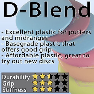 Infinite Discs Alpaca | Controllable and Accurate Putt & Approach Disc | D-Blend (173-176 Grams, Yellow)