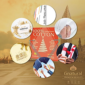 100% Cotton Paper，8.5 x 11 inch Business Paper, 24lb Inkjet Laser Printing Paper, White Color Waterproof Watermark Paper - 100 Sheets Low Starch