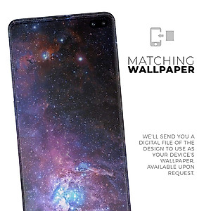 DesignSkinz Glowing Deep Space Protective Vinyl Decal Wrap Skin Cover Compatible with The Samsung Galaxy S20 (Screen Trim & Back Glass Skin)