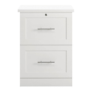 Realspace® 17" D Vertical 2-Drawer File Cabinet, White