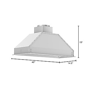Z Line 695-40 Deep Stainless Steel Range Hood Insert, 40-Inch