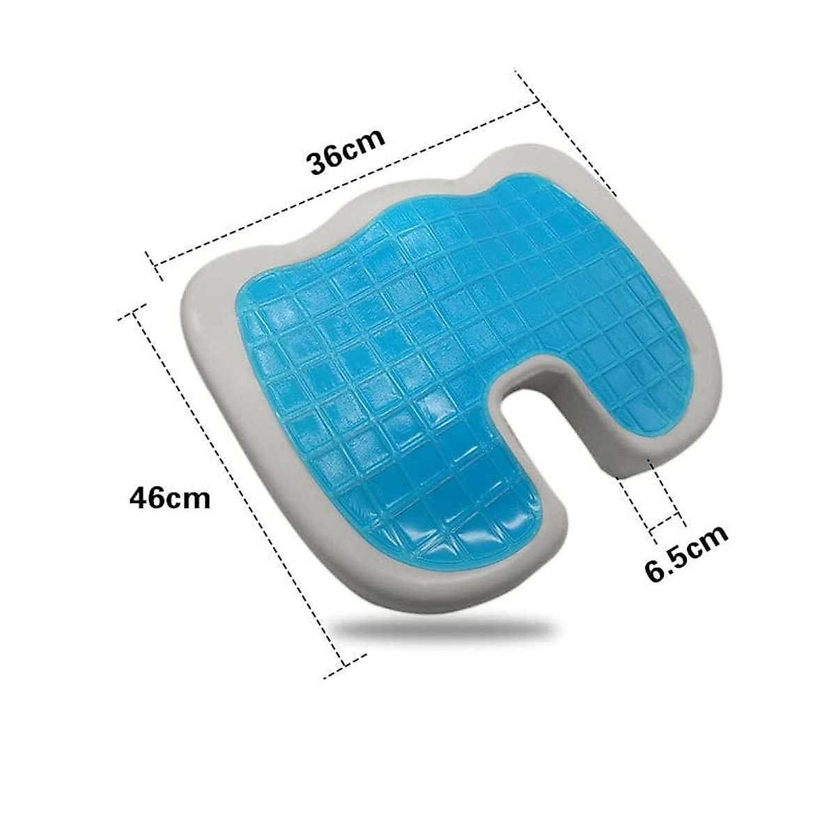 BAUBUY Cojín de Asiento Wheelchairs Seat Cushion Comfort Ergonomic Stable Durable Portable Stimulates Blood Circulation Blue for Pressure Relief