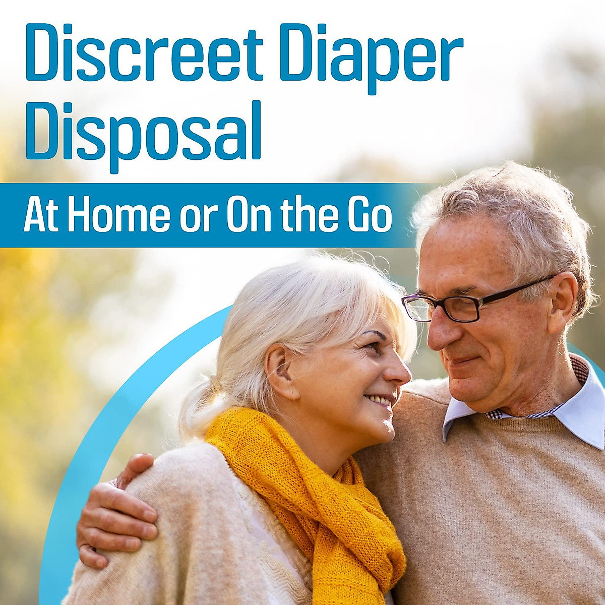 Impresa Extra Large Adult Diaper Disposal Bags - 75 Pack - FSA/HSA Eligible - Odor and Leak Proof - Tear-Resistant Undergarment Bags for Adult Diapers - Extra Thick (12 x 15 In)