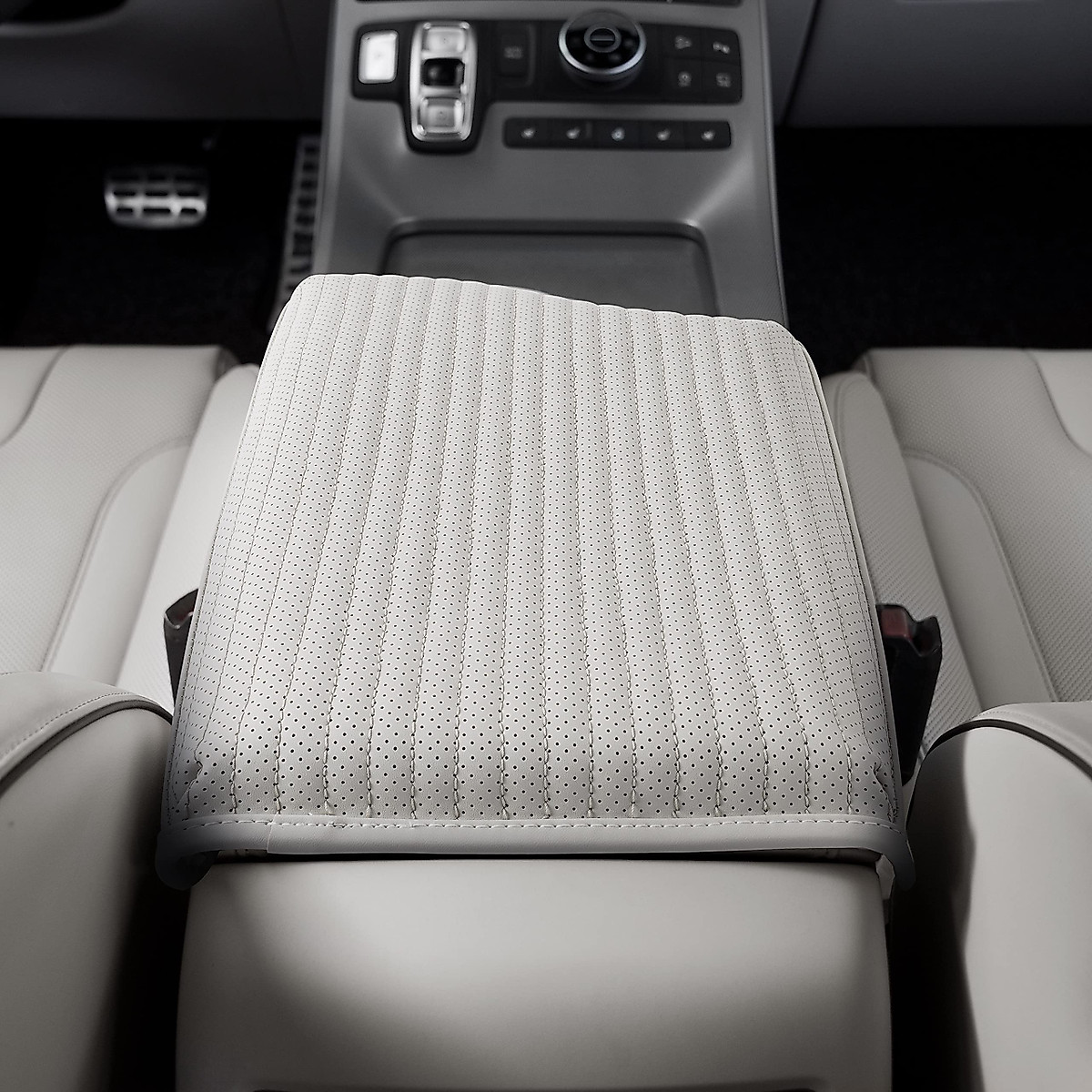 KMMOTORS Palisade (2023 Facelift Design Beige) Center Console Cover, Armrest Cushion, Palisade Accessories