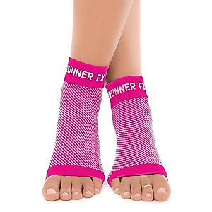 Runner FX Sports Plantar Fasciitis Sock for Men and Women, Compression Foot Sleeves with Arch and Ankle Support, Foot Brace