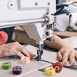 Retrowavy 288 Pcs Prewound Bobbins Sewing Thread 144 Colors Polyester Thread Sewing Machine Bobbins Embroidery Bobbins Embroidery Machine Thread with Plastic Storage Case for DIY Accessories