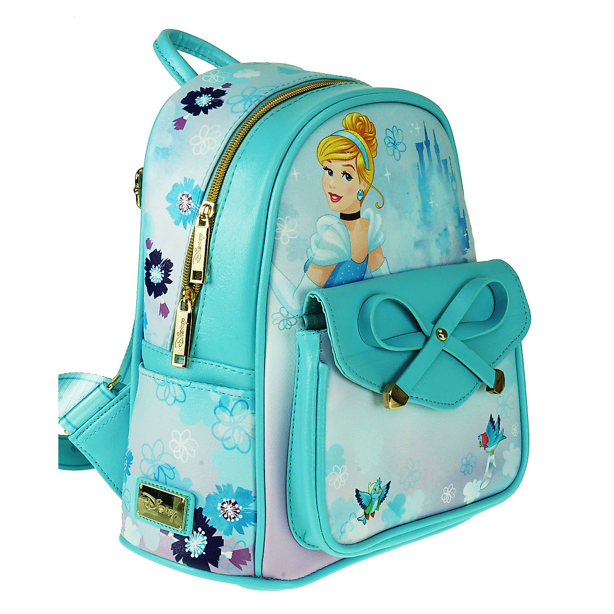 KBNL Princess - Cinderella 11'' Vegan Leather Mini Backpack - A21727, Multicoloured, Medium