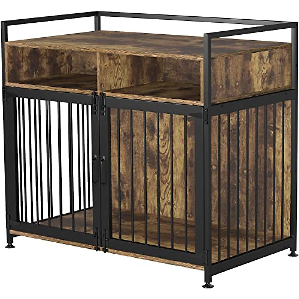 GDLF Dog Crate Furniture-Style Cages for Dogs Indoor Heavy Duty Super Sturdy Dog Kennels with Storage and Anti-Chew (41Inch = Int.dims:39.4”Wx22.2”Dx23”H)