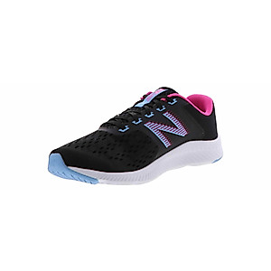 New Balance Women's DRFT V1 Running Shoe, Black/Peony/Team Carolina, 9.5 Wide